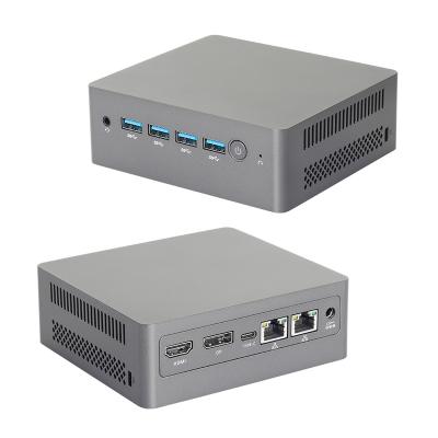 China Celeron N5095 Plastic Intel Mini PC With Dual LAN DDR4 16G Dual Band WiFi And Fan for sale