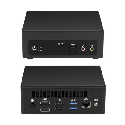 China Intel Core I7 1260P Iris Xe Graphics Gaming PC Single LAN Three Display Mini Computer for sale