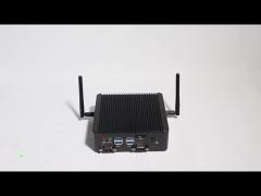 Industrial Intel Celeron N4000 Mini PC RS485 Linux DDR4 8GB Fanless Mini Computer