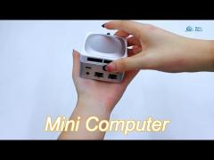 Intel N100 Mini Cube Computer LPDDR5 Dual Gigabit Ethernet RJ45 Mini PC For Home