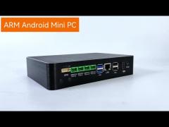 ARM RK3568 Embedded Industrial PC Android DDR4 8G With Dual LAN Four COM 4K HD