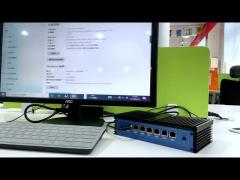 Intel Pentium 4415U Processor Firewall Mini PC With Fanless Cooling System 6 Ethernet
