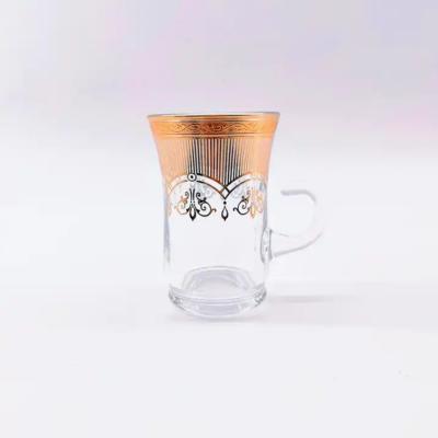 China 105ml Turkish Espresso Cup Set 6pcs Transparent Istanbul Tea Set for sale