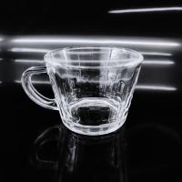 China 6Pcs Transparent Glass Cups Set  165ml Capacity  Elegant Design Suitable For Drinkware Serving for sale