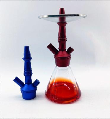 China Handmade Clear Hookah Colorful Glass Nargile Customizable Stylish For Smoking for sale