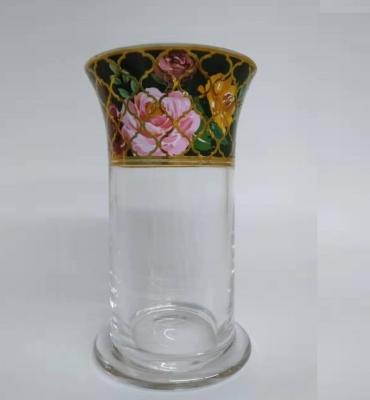 China Handcrafted Glass Arabic Incense Burner With Traditional Middle Eastern Design for sale