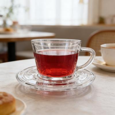 China 161ml Lead Free Crystal Glass Cup Set with Double Wall Insulation for Hot and Cold Beverages for sale
