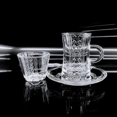 China Stylish 36 PCS Drinking Glassware Sets  / Elegant Glass Drinkware Set for sale