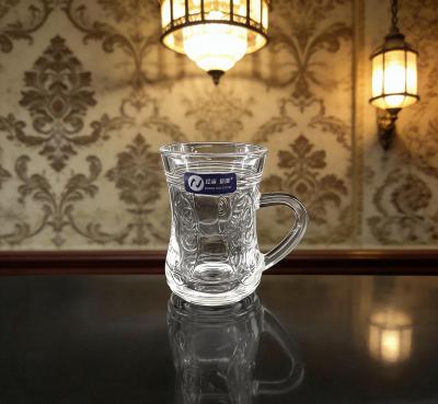 China 83ml Glass Tea Cups 54mm Lightweight Clear Tea Cups For Tea Serving / Presentation for sale