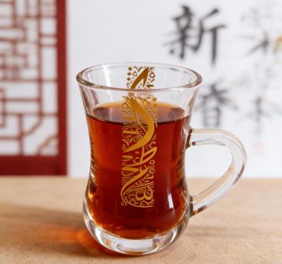 China Exquisite  Glass Tea Cups 83ml Transparent Lead Free Crystal Glassware for sale