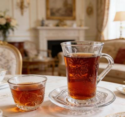 China 36PCS Premium Glass Cup Sets Elegant Drinkware Set With Colorful Box Package for sale