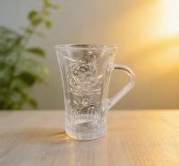 Quality Beautiful Transparent Tea Cup Sets 98ml Crystal Glass Cup Set for sale