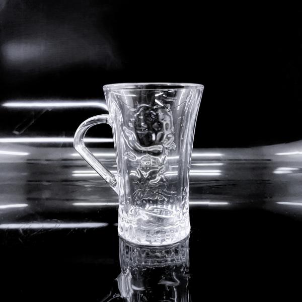 Quality Beautiful Transparent Tea Cup Sets 98ml Crystal Glass Cup Set for sale