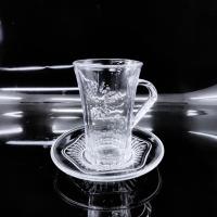 China Home Glass Cup Sets 98ml 12PCS Drinking Glassware Sets With Pattern for sale