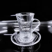 China Home Glass Cup Sets 98ml 12PCS Drinking Glassware Sets With Pattern for sale