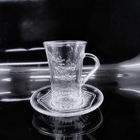 China Home Glass Cup Sets 98ml 12PCS Drinking Glassware Sets With Pattern for sale