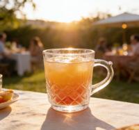 Quality 6-Pack 145ML Lead-Free Crystal Glass Cups with Handle - Elegant Serving for for sale