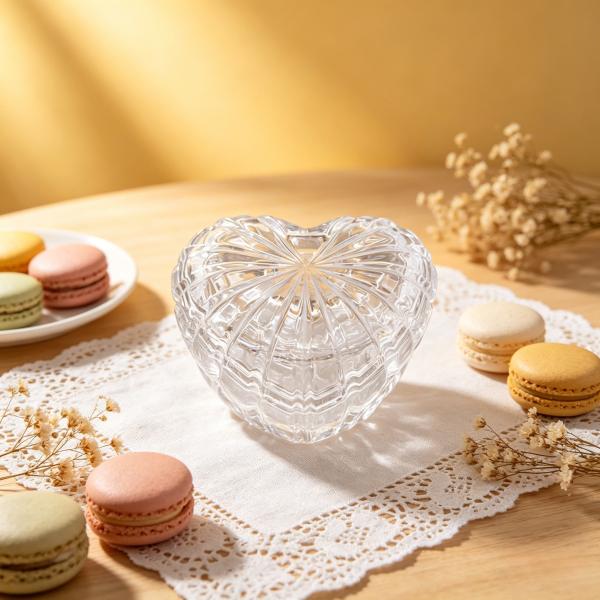 Quality 50mm Height Decorative Glass Candy Bowls Featuring Max Diameter 90mm Elegant Containers for Candy and Treat Presentation for sale