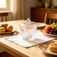 Quality Transparent Decorative Glass Candy Bowls Lead-free Crystal Glass Clear Bowls for sale