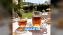 Elegant 18 Piece Lead Free Crystal Tea Cup Set