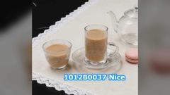 Elegant 18 Piece Glass Coffee and Tea Cup Set