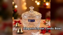 Elegant 165ML Crystal Glass Candy Bowl Model 1366T