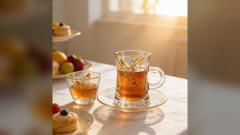 Elegant Lead Free Turkish Tea Cup Set 12 Piece Glassware