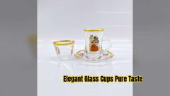Premium Glass Tea Cups Elegant Design for Every Sip