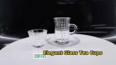Premium Glass Tea Cup Set 6 Piece