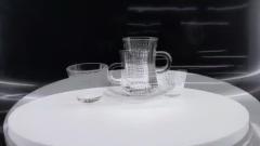 Elegant 12 Piece Glass Tea Cup Set for Home and Cafe