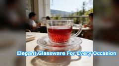 Elegant Glass Tea Cup Set 1469B Premium Drinkware