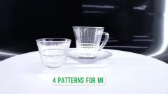 Elegant Glass Tea Cups Set 1473B0013