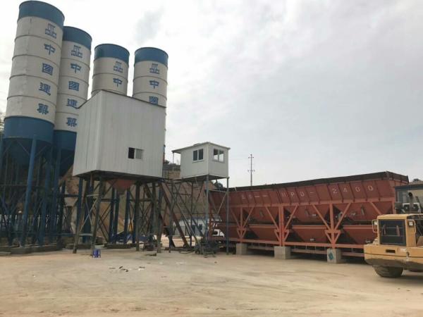 Quality 75m3/H Stationary Concrete Batching Plant 60 Tph for sale