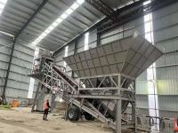 Quality 60m3/H Dry Mix Portable Cement Batch Plant With Bolted Cement Silo for sale