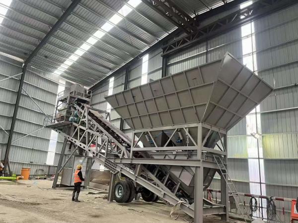 Quality 60m3/H Dry Mix Portable Cement Batch Plant With Bolted Cement Silo for sale