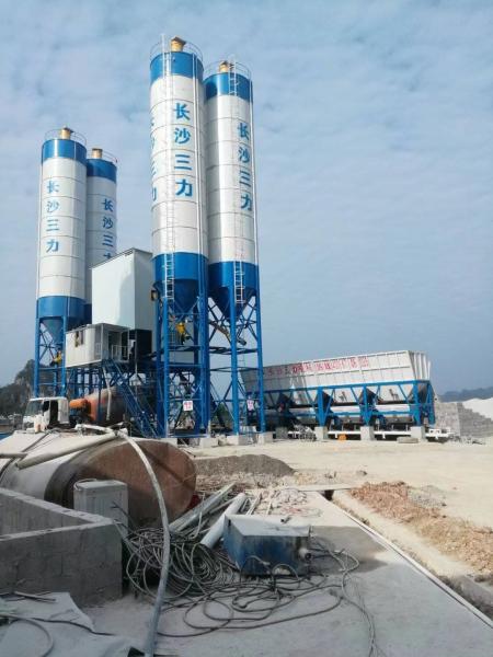 Quality Bucket type HZS25 35 50 75 100 ready mix concrete plant stationary full-automatic compact concrete batching plant for sale
