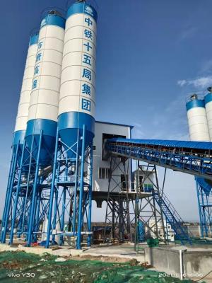 China Hzs180 planta de mezcla de hormigón de mezcla lista fabricante de cinta transportadora planta de mezcla de hormigón con mezcladora Js3000 en venta
