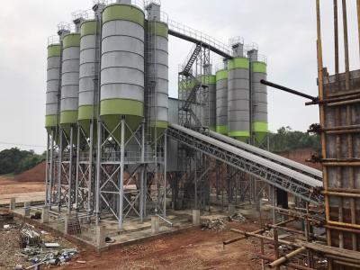 China Concrete Batching Plant Cement Silo Process Stationary SICOMA Planetary Mixer for sale