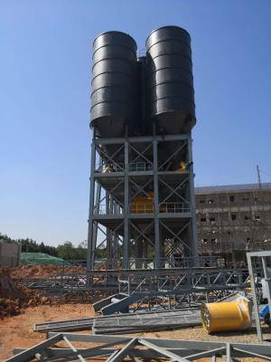 Cina Impianto di miscelazione del cemento per calcestruzzo portatile HZS50 con silos di cemento in vendita