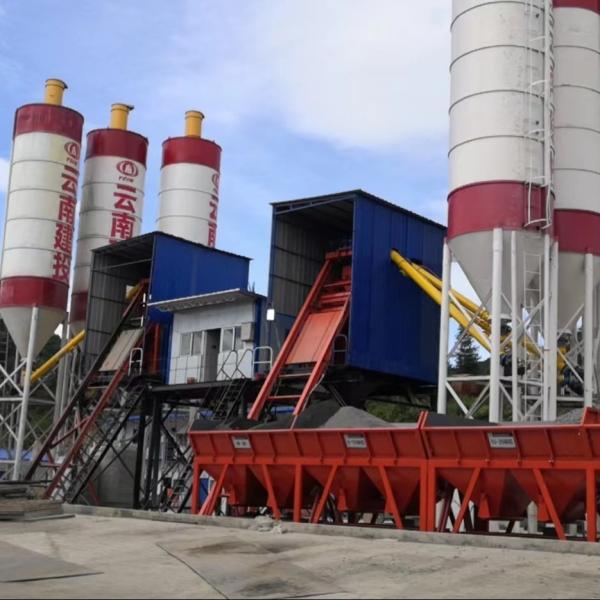Quality 75m3/H R Hopper Type Concrete Batching Plant for sale