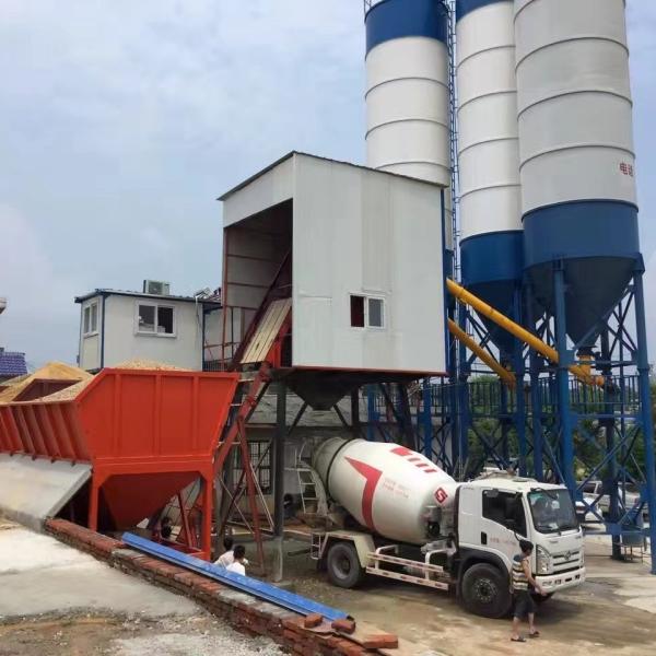 Quality Fully Automatic Small Lift Mini Concrete Batching Plant Hopper for sale