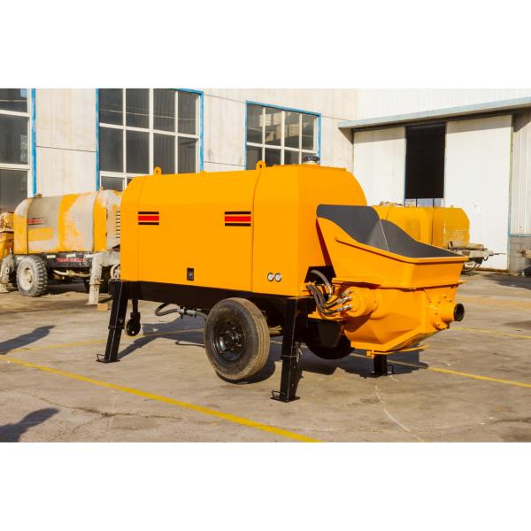 Quality Mortar Trailer Mounted Concrete Pump Machine Mini Pump Diesel Engine for sale