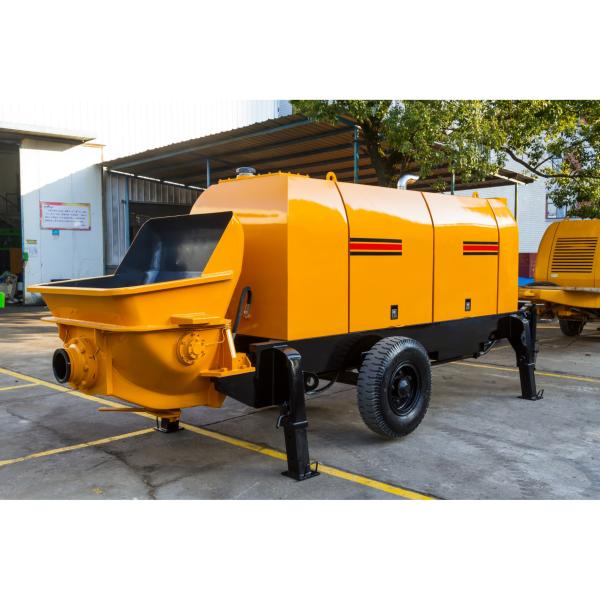 Quality Mortar Trailer Mounted Concrete Pump Machine Mini Pump Diesel Engine for sale
