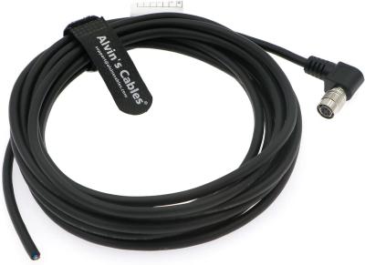 China Alvin's Cables High Flex 6 Pin Hirose Female HR10A-7P-6S Cable Right Angle for Basler GIGE AVT CCD Camera 5M|16.4inches à venda