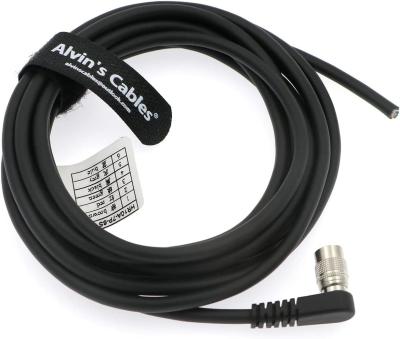 China Alvin's Cables Basler Hirose 6 pin Right Angle HRS HR10A-7P-6S Open Twisted Power I/O Cable 3M à venda