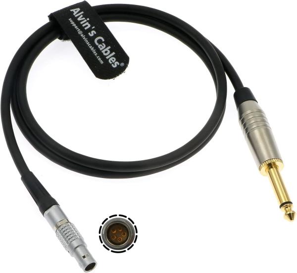Câble Timecode Pour Appareils Sonores 833 Vers Denecke TS-3 Slate 5 Broches Mâle Vers 1/4'' Mono TS Time Code Câble Bidirectionnel 1m