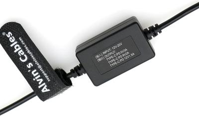 China Alvin'S Cables USB C Type C PD To D Tap Power Cable 5V 3A/9V 2A/12V 1.5A Fast Charge Cable For Camera 60CM 23.6Inches for sale