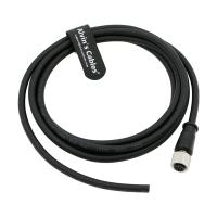 China M12 A Code 5 Pin Female Aviation Socket Sensor Shielded Cable For Industrial Camera Sensor Devices Network 2M 6.5Ft for sale