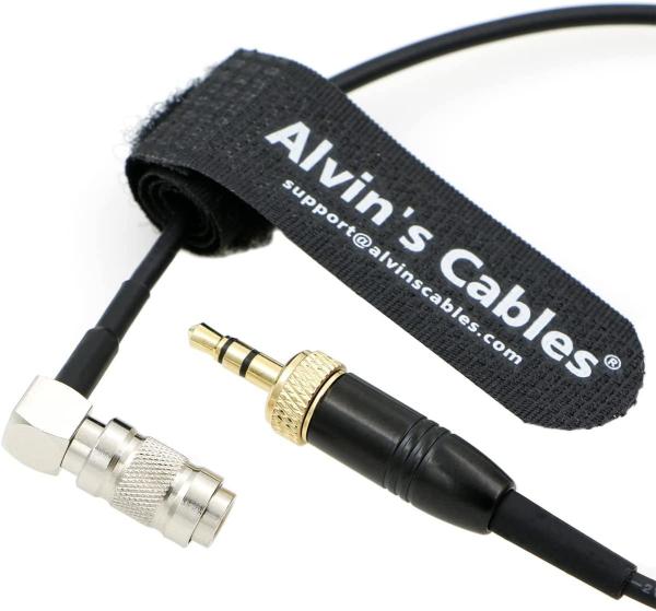 Cable de Timecode de los cables de Alvin para Canon R5C de la cerradura TRS de la sincronización 3.5m m del tentáculo de la deidad al estruendo de ángulo recto código de 1.0/2.3 veces