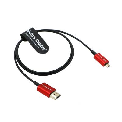 China Alvin'S Cables 8K 2.1 HDMI Cable Micro HDMI To HDMI Cable Ultra Thin 48Gbps High Speed For Atomos-Ninja-V 4K-60P Record zu verkaufen